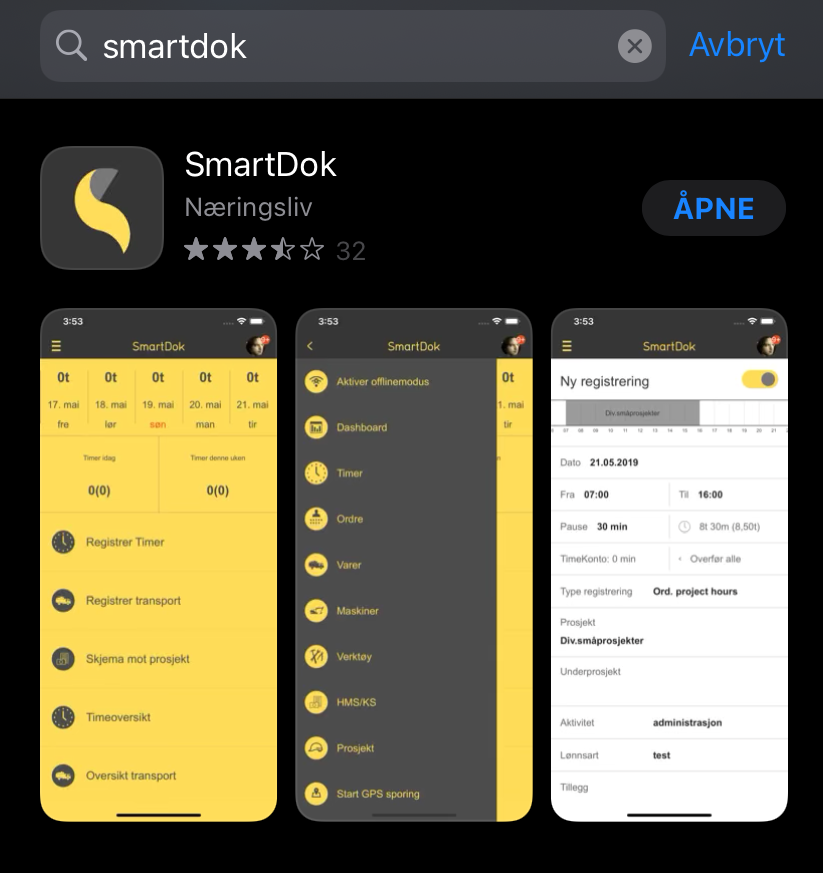 Innlogging i SmartDok