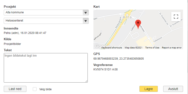 Redigering av innsendte bilder Redigering av innsendte bilder