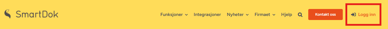 Innlogging i SmartDok