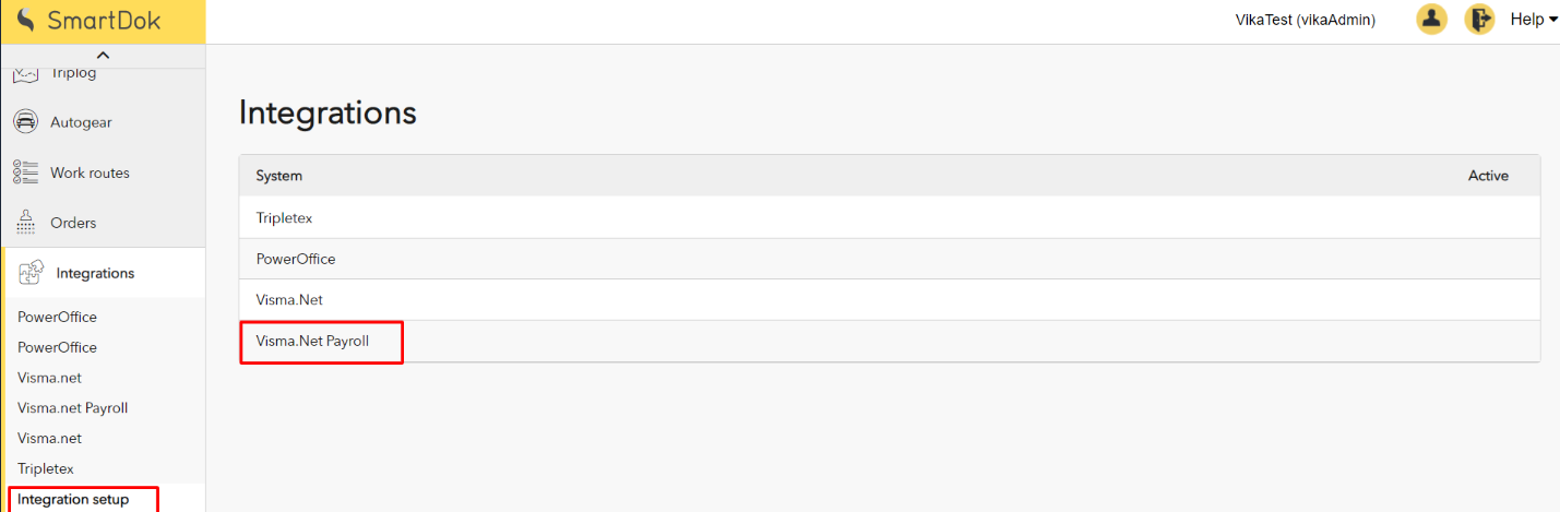 Visma.net Payroll - Oppsett